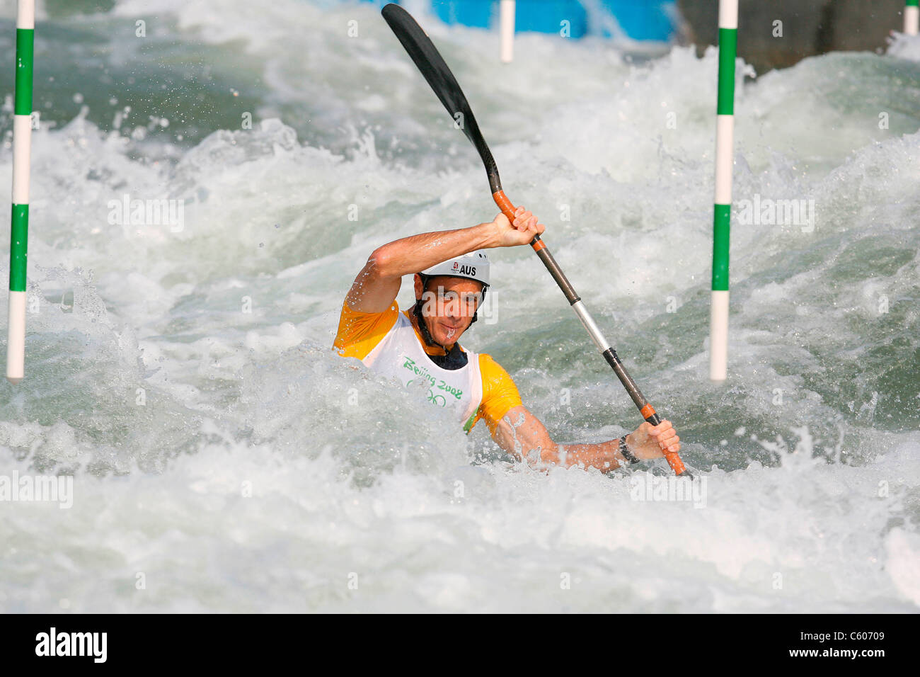 WARWICK DRAPER MENS KAYAK K1 OLYMPIC STADIUM BEIJING CHINA 12 August 2008 Stock Photo - Alamy