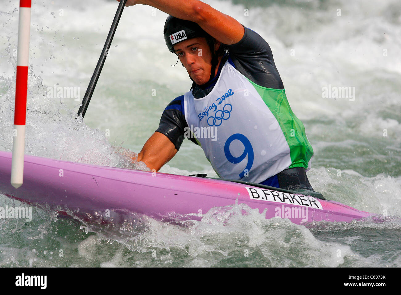 BENN FRAKER MENS CANOE SINGLE C1 OLYMPIC STADIUM BEIJING CHINA 12 ...