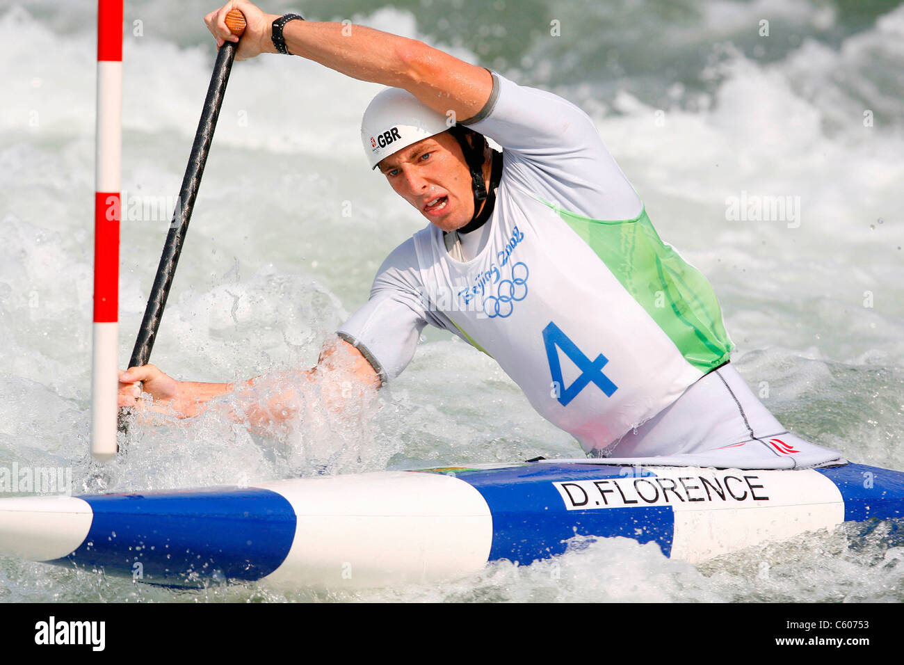 DAVID FLORENCE MENS CANOE SINGLE C1 OLYMPIC STADIUM BEIJING CHINA 12 ...