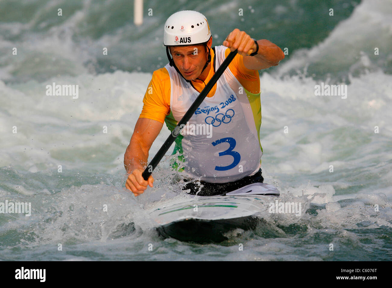 ROBIN BELL MENS CANOE SINGLE C1 OLYMPIC STADIUM BEIJING CHINA 12 August ...