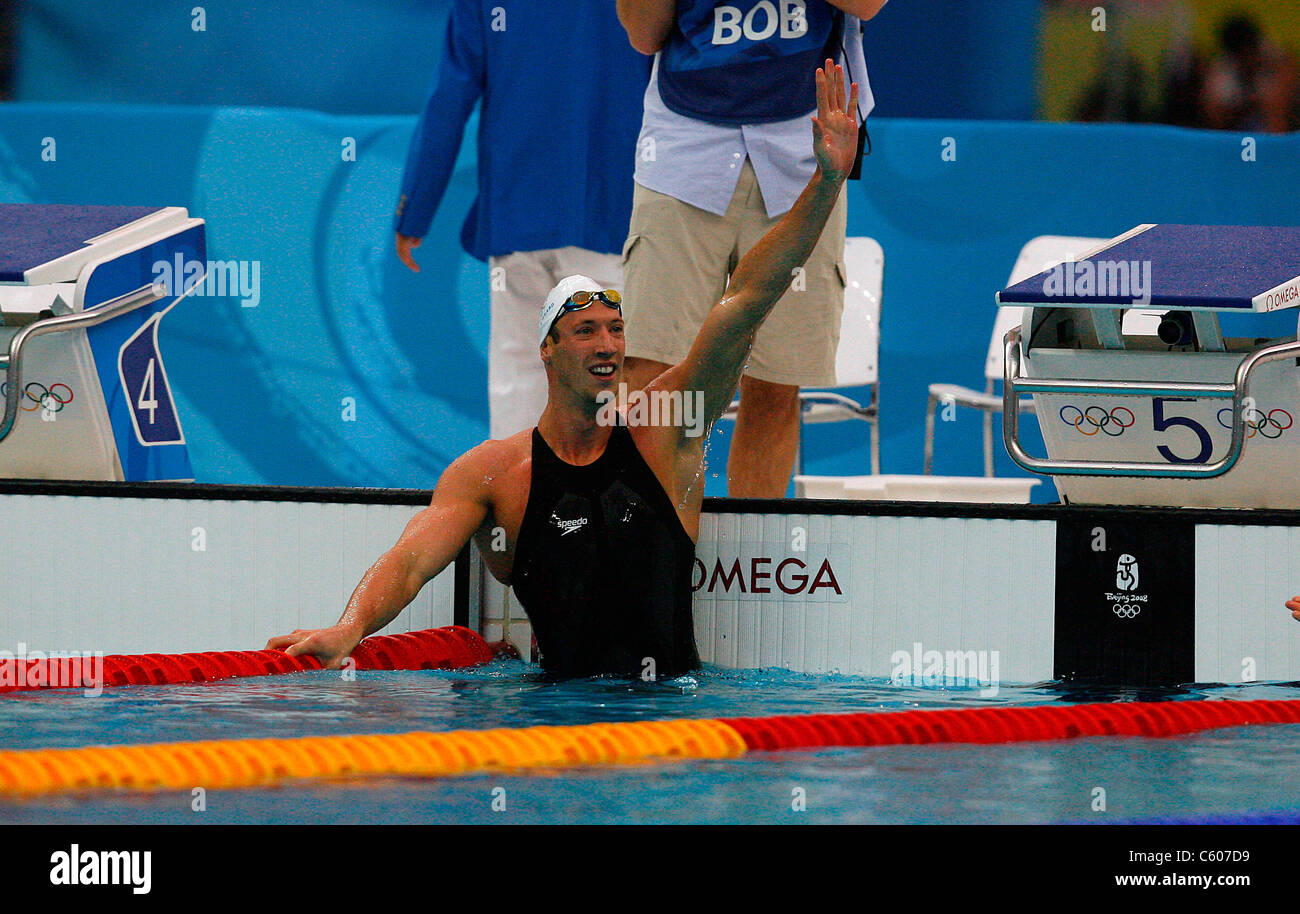 ALAIN BERNARD MENS 100M FREESTYLE OLYMPIC STADIUM BEIJING CHINA 13 ...