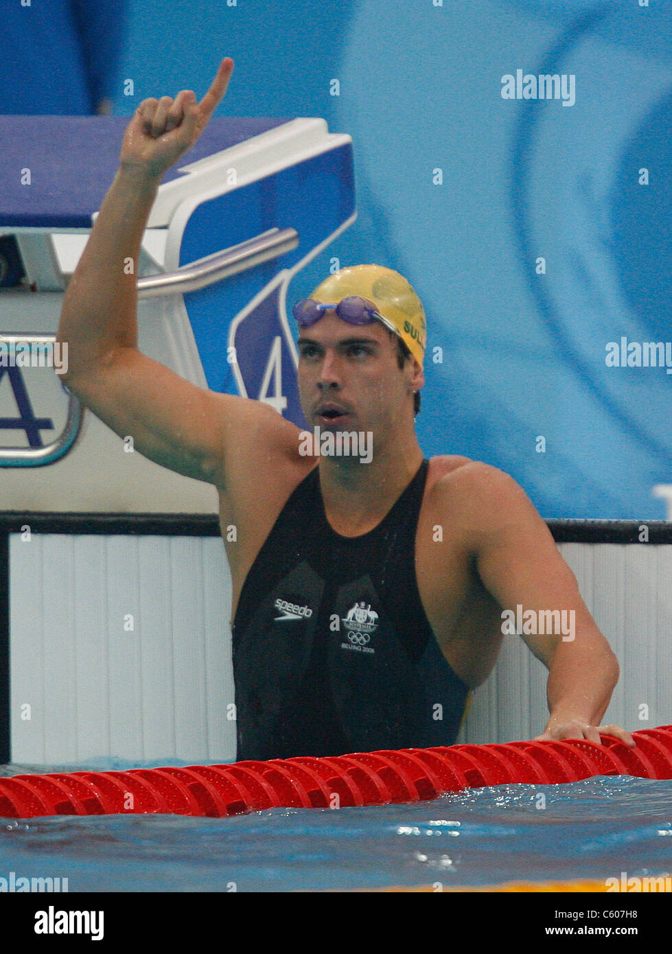 EAMON SULLIVAN MENS 100M FREESTYLE OLYMPIC STADIUM BEIJING CHINA 13 August 2008 Stock Photo - Alamy
