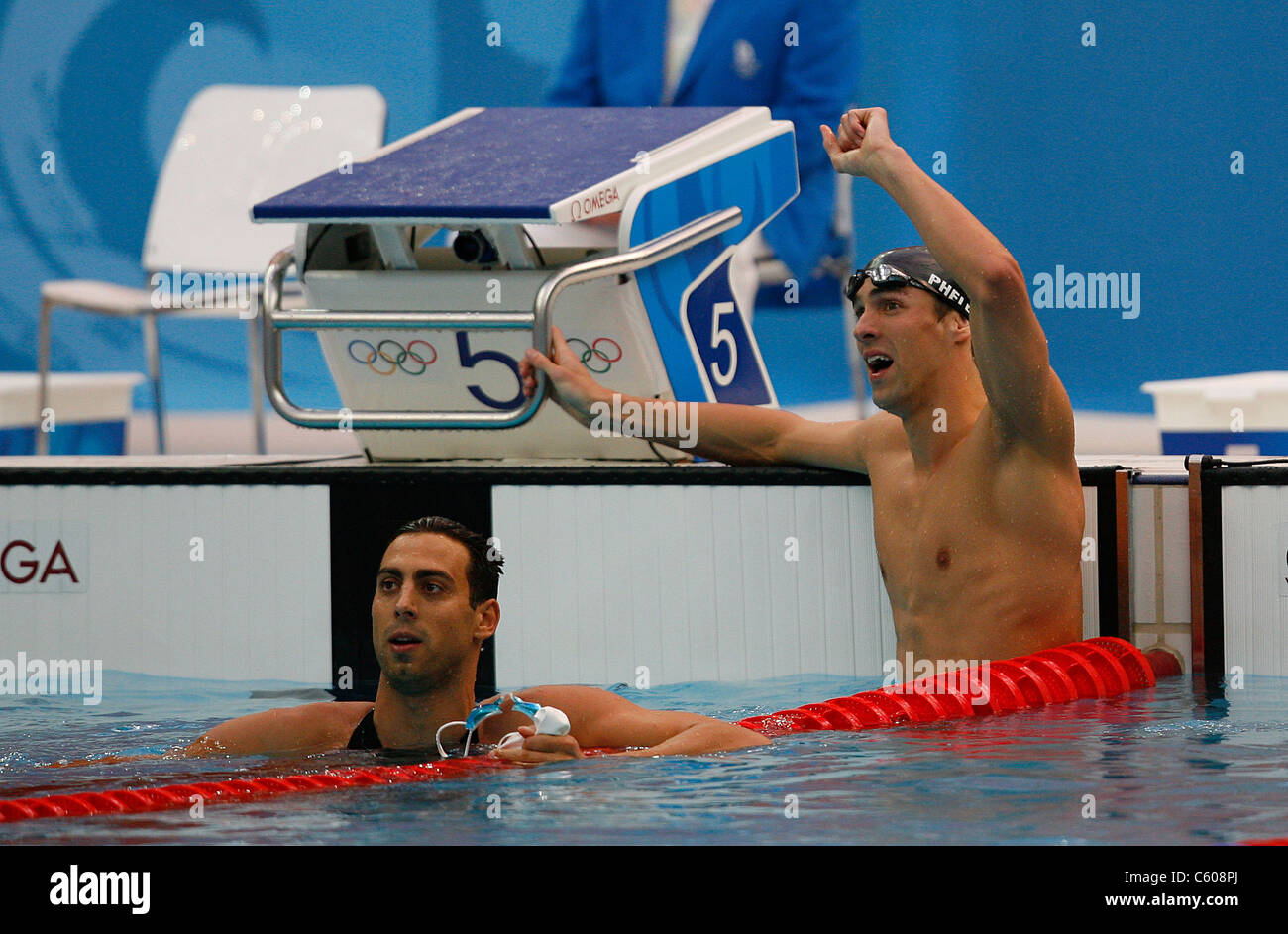 2008 michael phelps cavic hi-res stock photography and images - Alamy