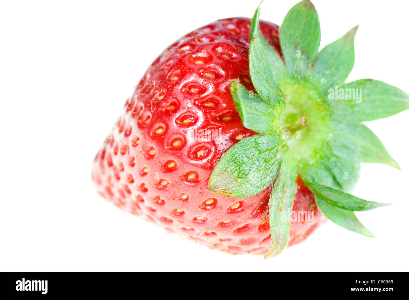 Big strawberry, isolated on white Stock Photo - Alamy