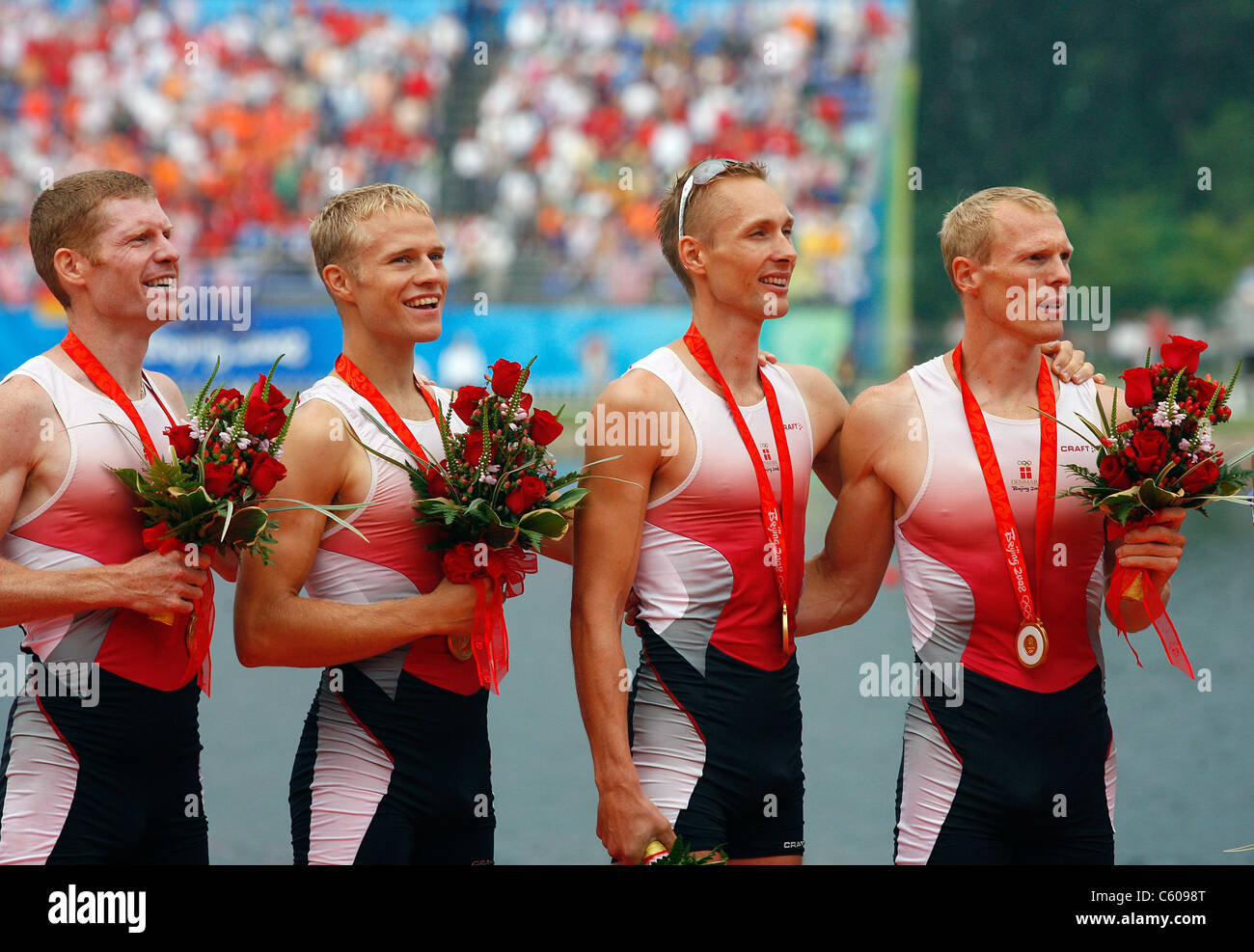 THOMAS EBERT MORTEN JOERGENSE DENMARK OLYMPIC STADIUM BEIJING CHINA 17 August 2008 Stock Photo ...