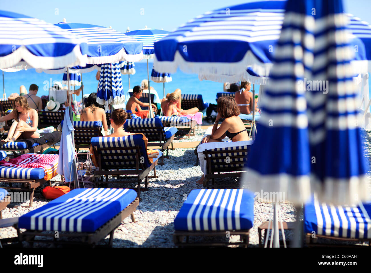 Florida Beach club, Beach Nice, France Stock Photo - Alamy
