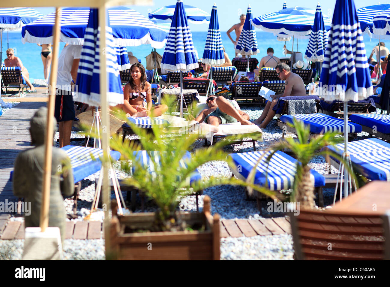Florida Beach club, Beach Nice, France Stock Photo - Alamy