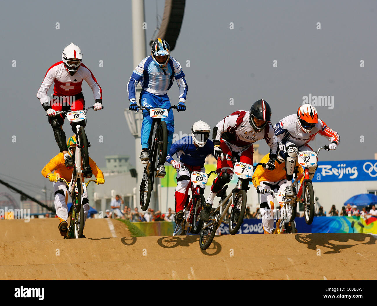 MENS BMX BMX ARENA OLYMPIC STADIUM BEIJING CHINA 22 August 2008 Stock ...