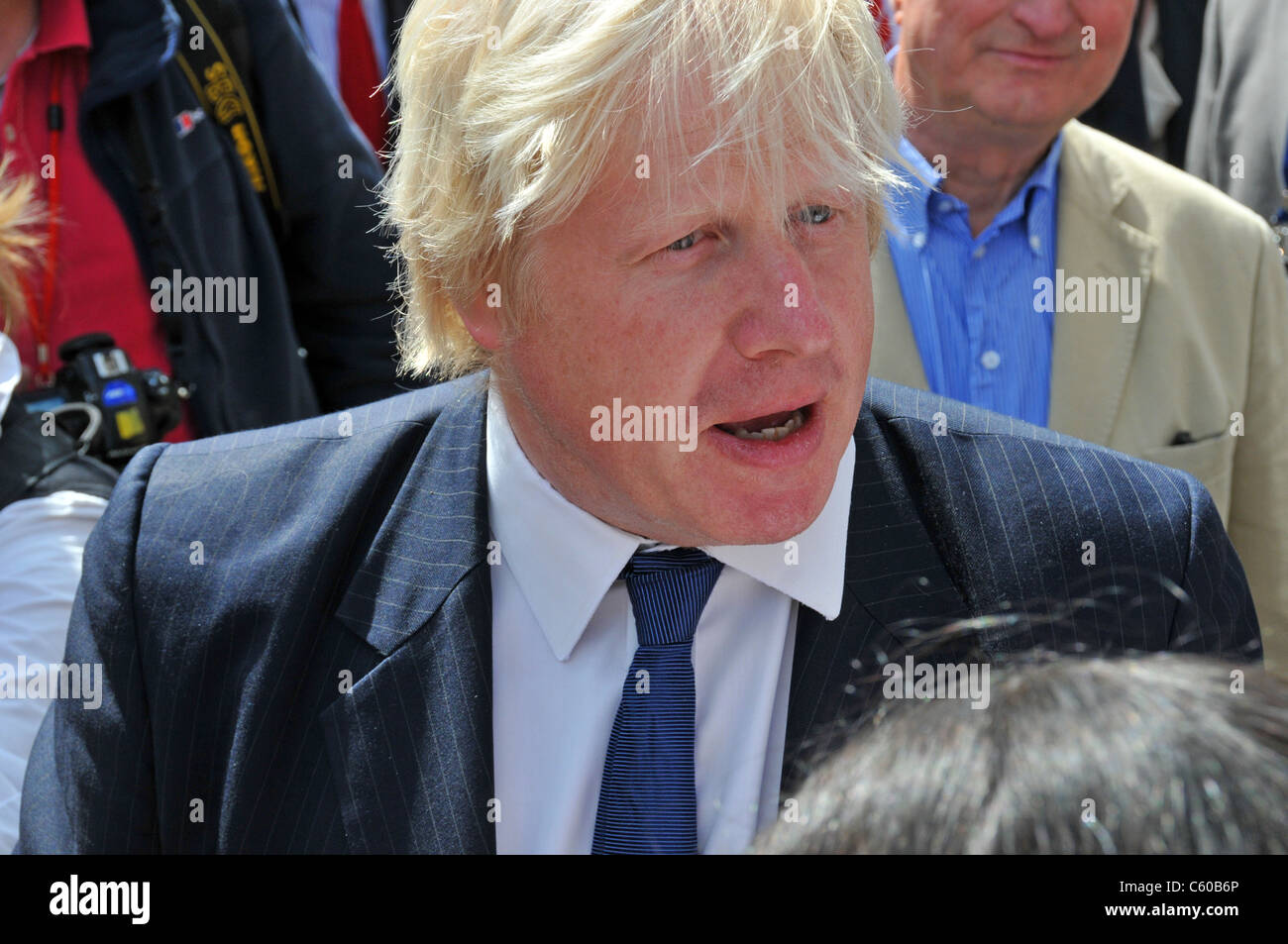 Boris Johnson London Mayor Clapham Junction London Riots Stock Photo ...