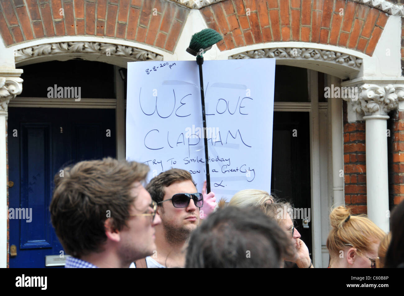 London Riots Clapham Junction burnt out shop rioting looting fire clean ...
