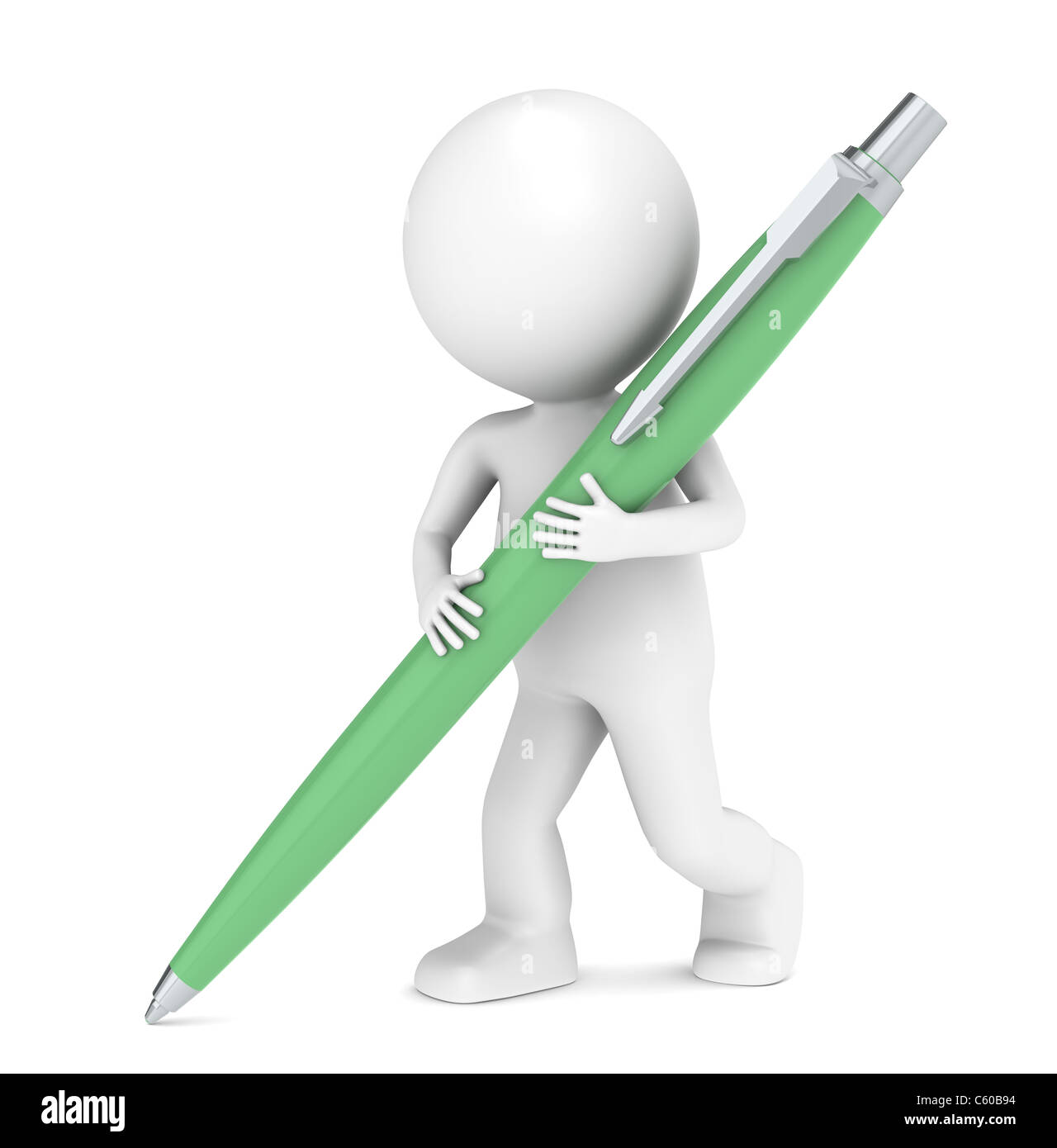 3d Characters Writing