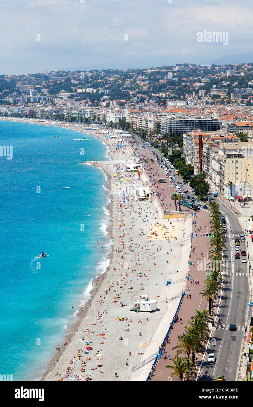 Nice france beach view hi-res stock photography and images - Alamy