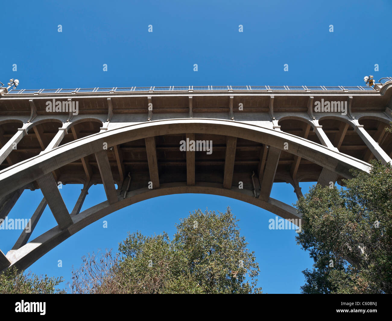 Pasadena's historic Colorado Blvd Bridge in southern California Stock ...