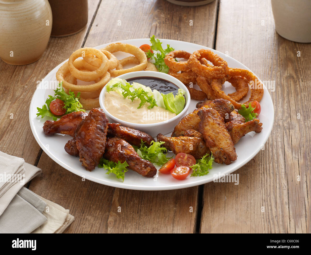 Hot chicken nibbles hi-res stock photography and images - Alamy