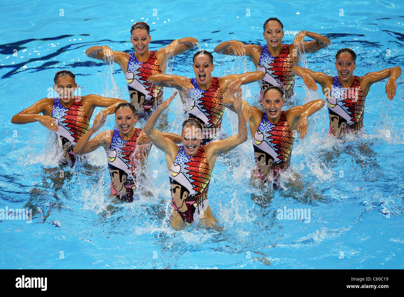 Synchronised Swimming : Canada National Team Group (CAN) performing for ...