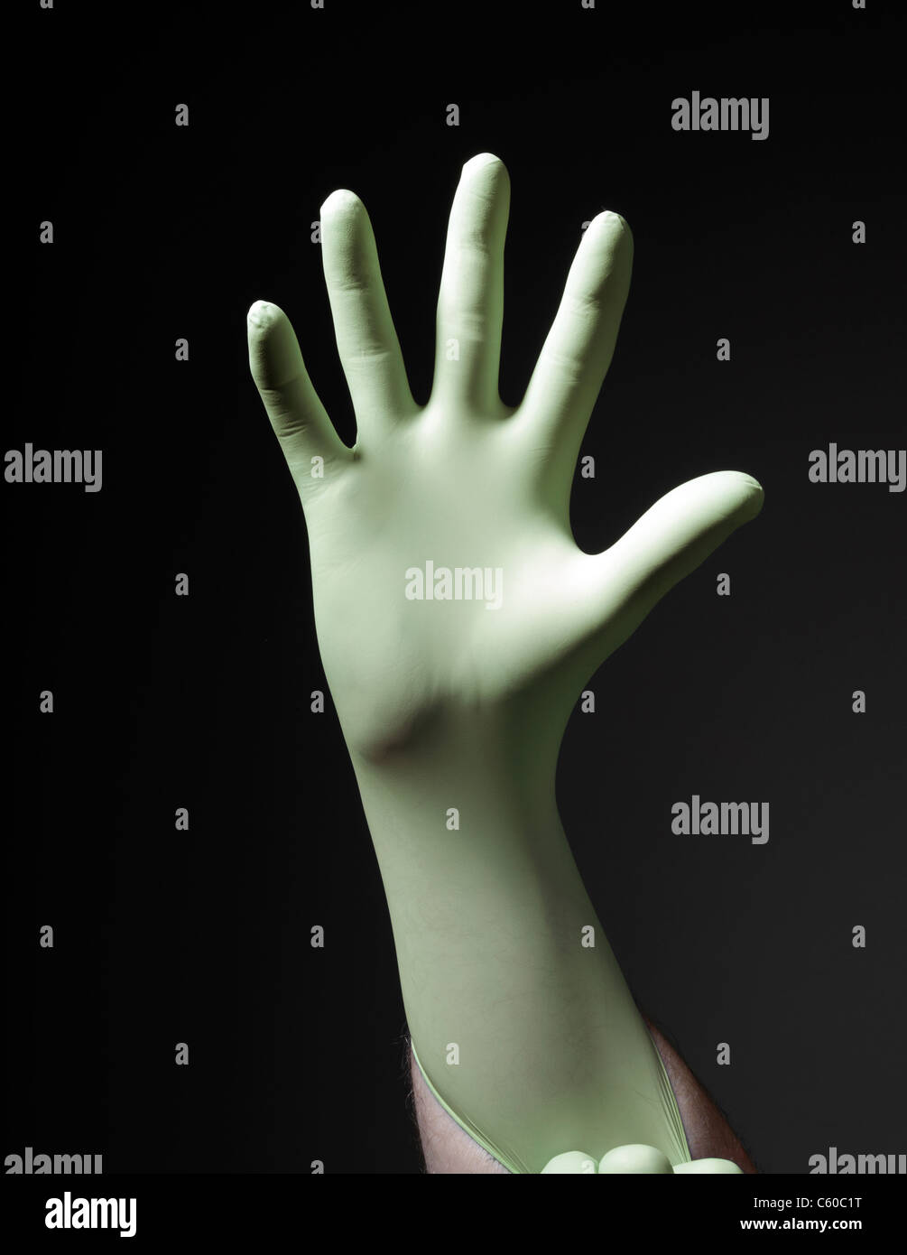 Hands with Surgical gloves Stock Photo - Alamy