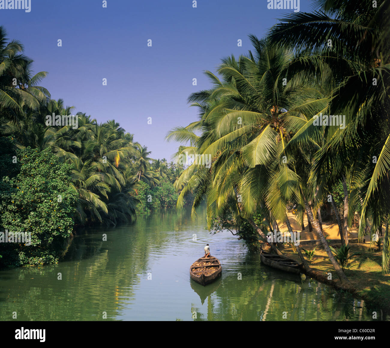 Kerala backwaters India Stock Photo - Alamy