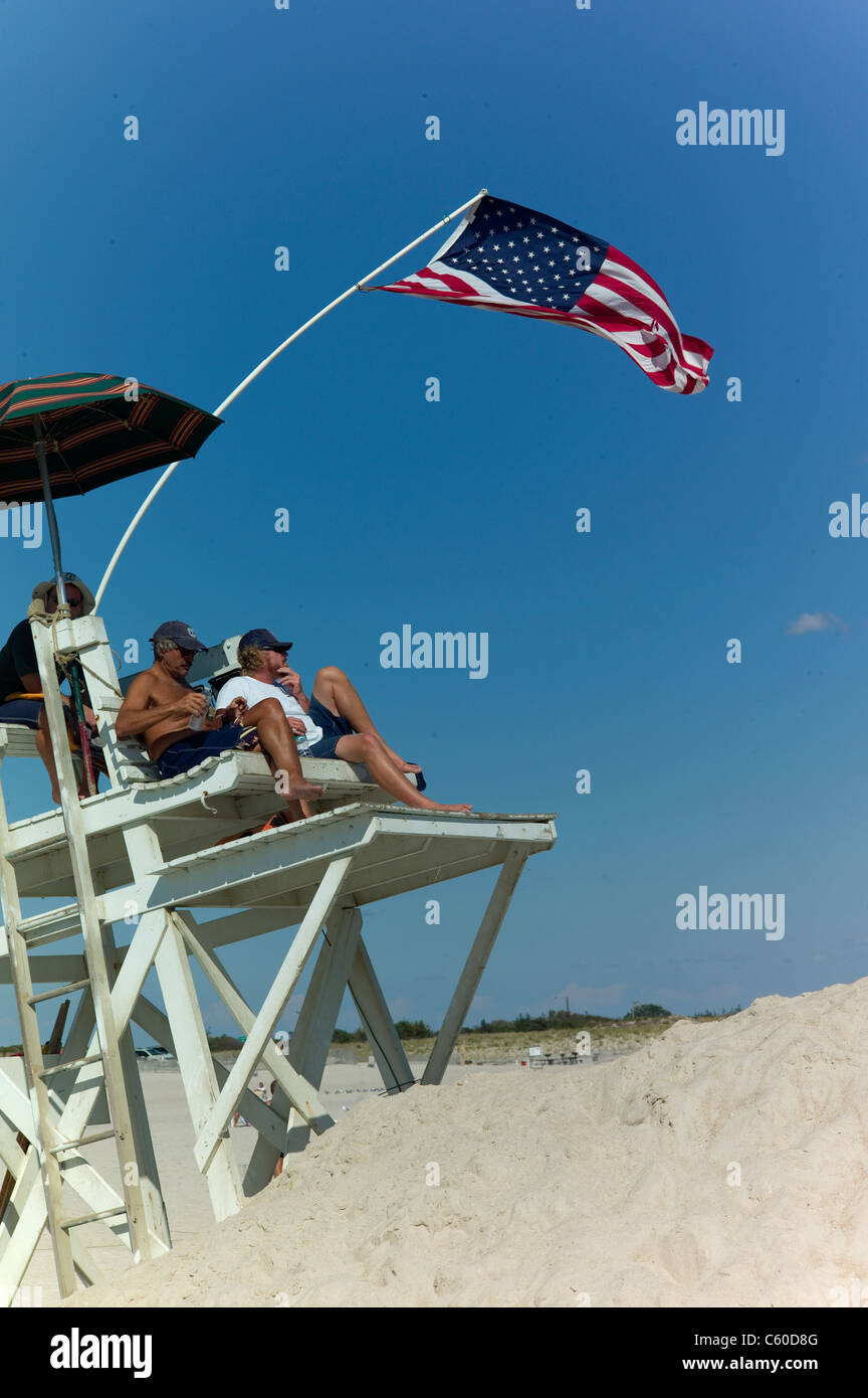 Jones Beach Lifeguards 2010 New York Stock Photo - Alamy
