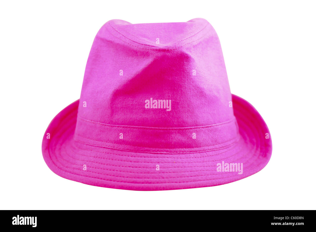 pink hat isolated on a white background Stock Photo - Alamy