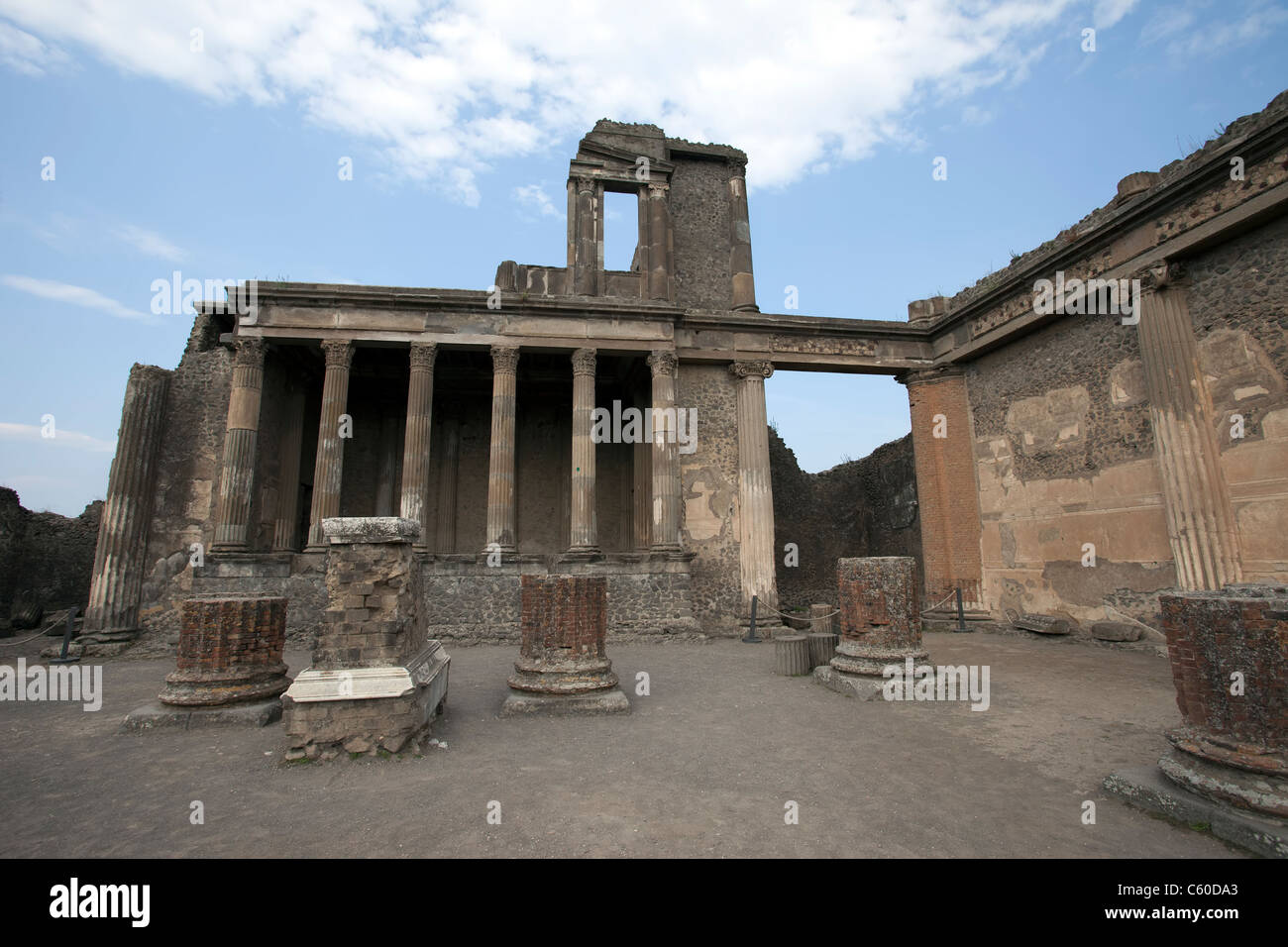 Pompeii Italy ruins of ancient city after the destruction by eruption ...
