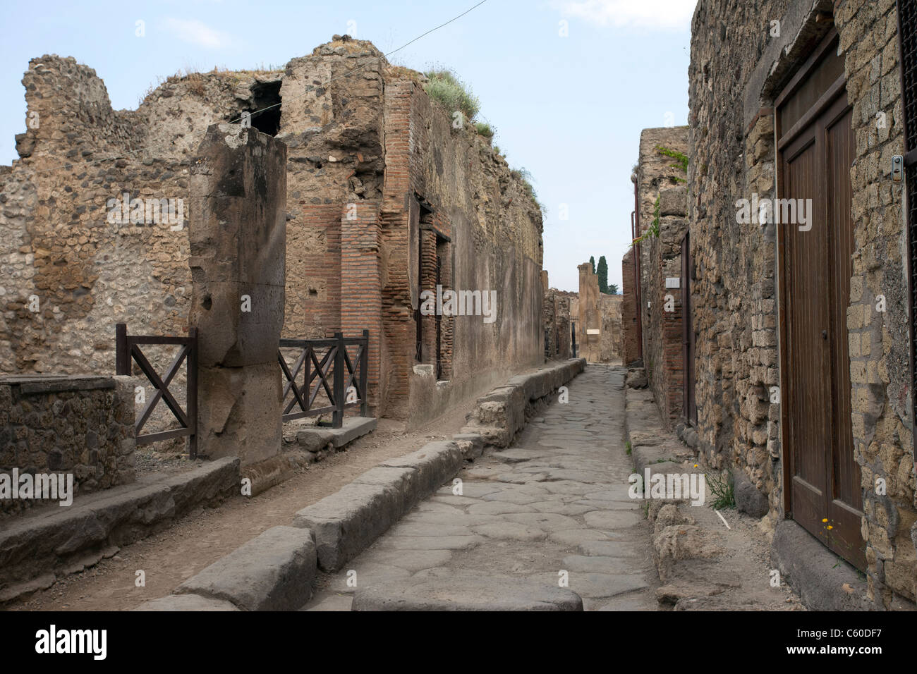 Pompeii Italy ruins ancient city after destruction by eruption of Mount ...