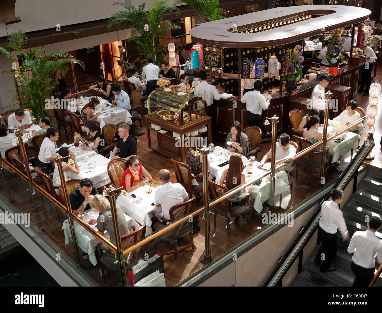 TWG Tea Salon & Boutique cafe restaurant at The Shoppes shopping centre ...