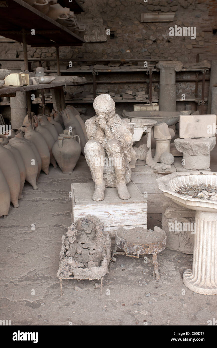 Pompeii Italy ruins of ancient city after the destruction by eruption ...