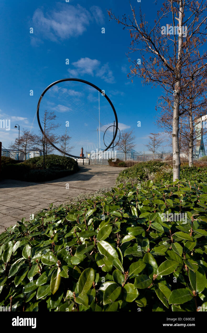 Temenos modern art Sculpture, Middlesbrough, Teesside Stock Photo - Alamy