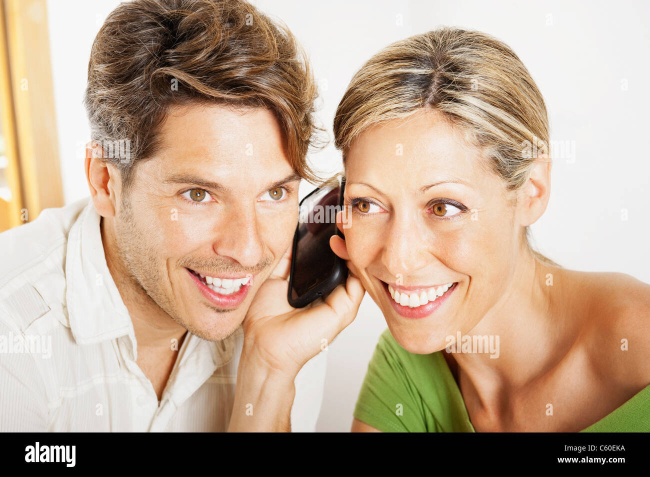 Mobile phone eavesdropping hi-res stock photography and images - Alamy
