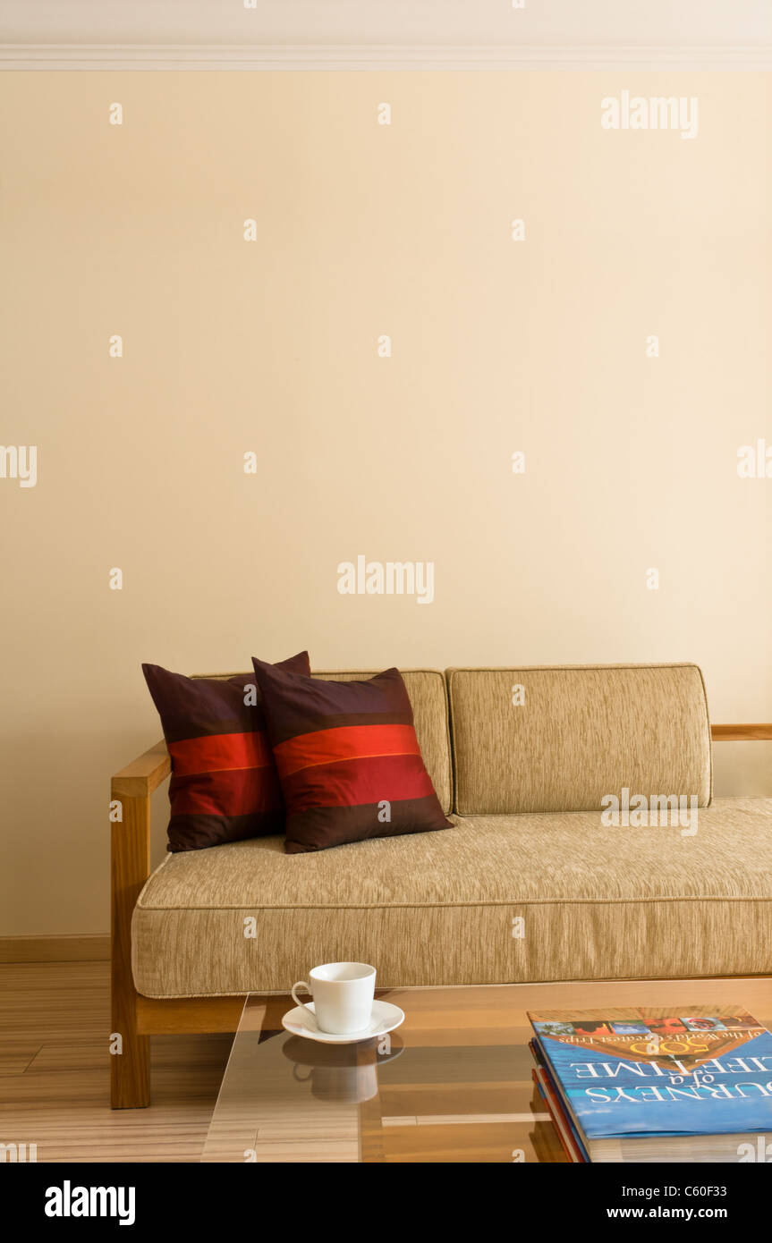 Beautiful bright seating area of a residential living room Stock Photo ...