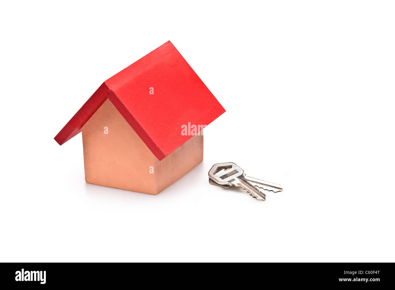 Red roofed house white symbol keys hi-res stock photography and images ...