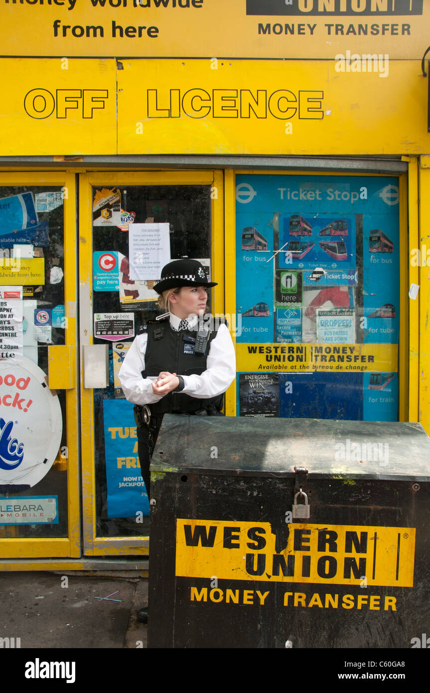 Clarence Road, scene of last night's riot. Convenience store trashed in ...
