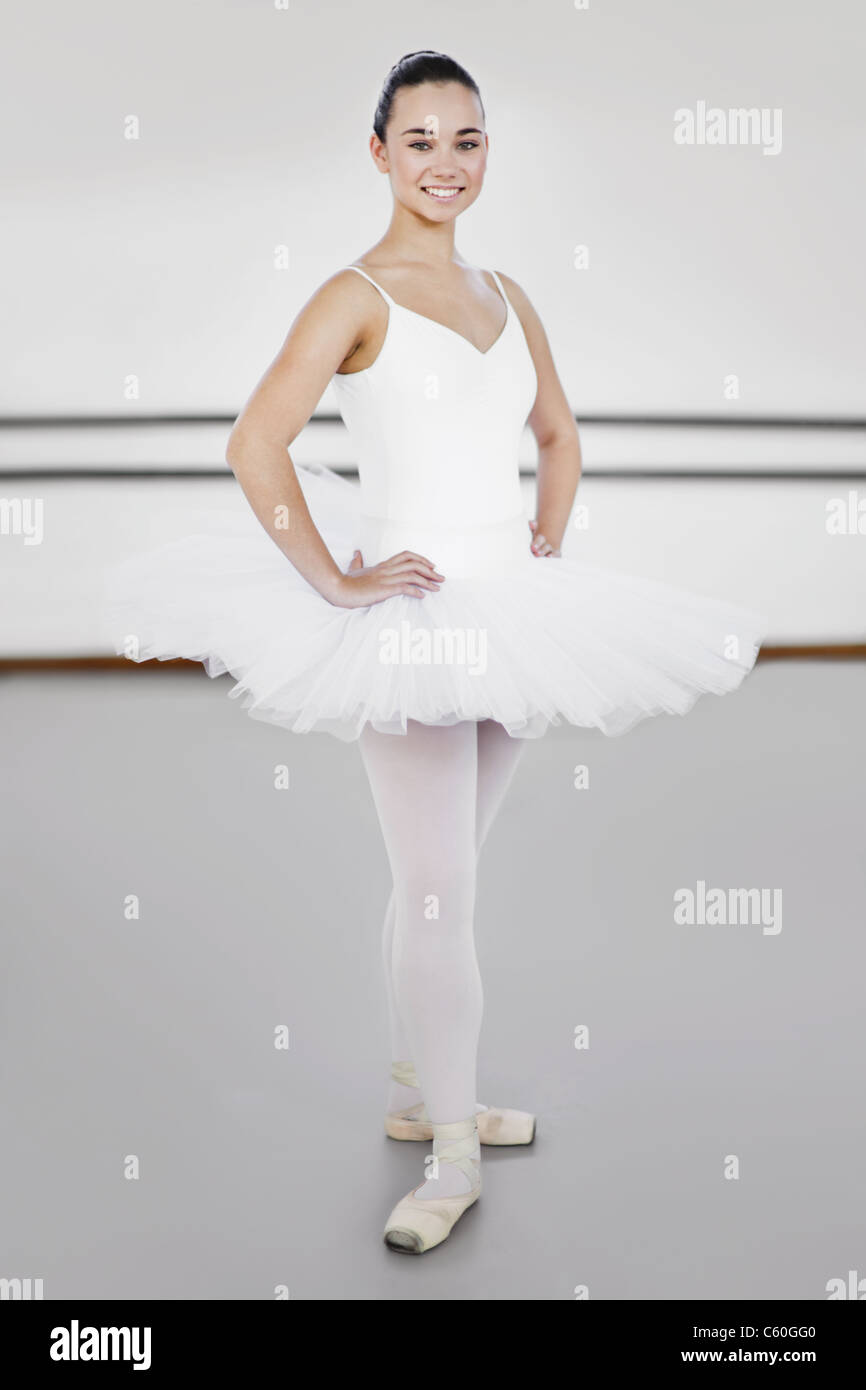 Ballet dancer standing in studio Stock Photo - Alamy