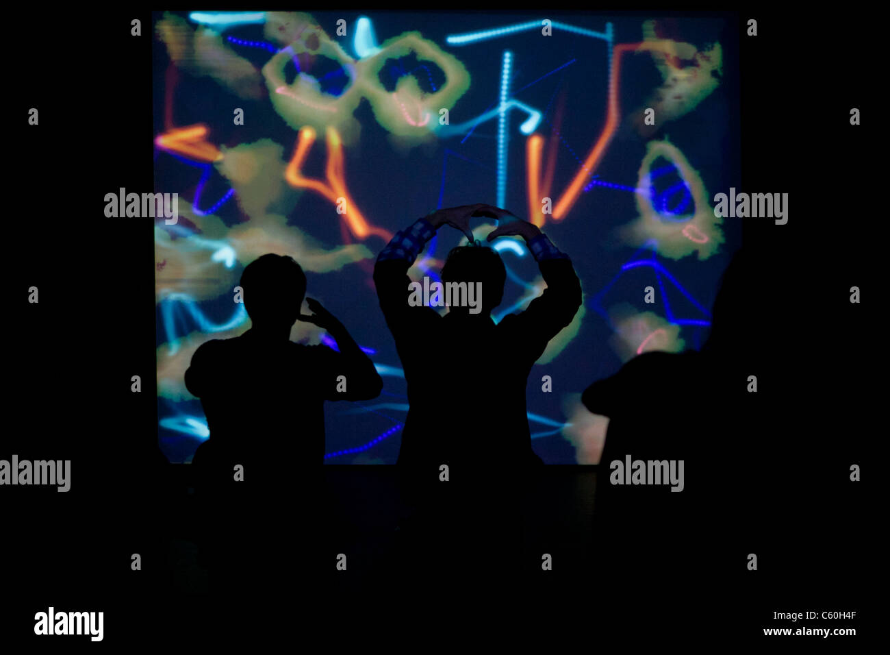 Dancers experience David Glowacki's Danceroom Spectroscopy interactive ...