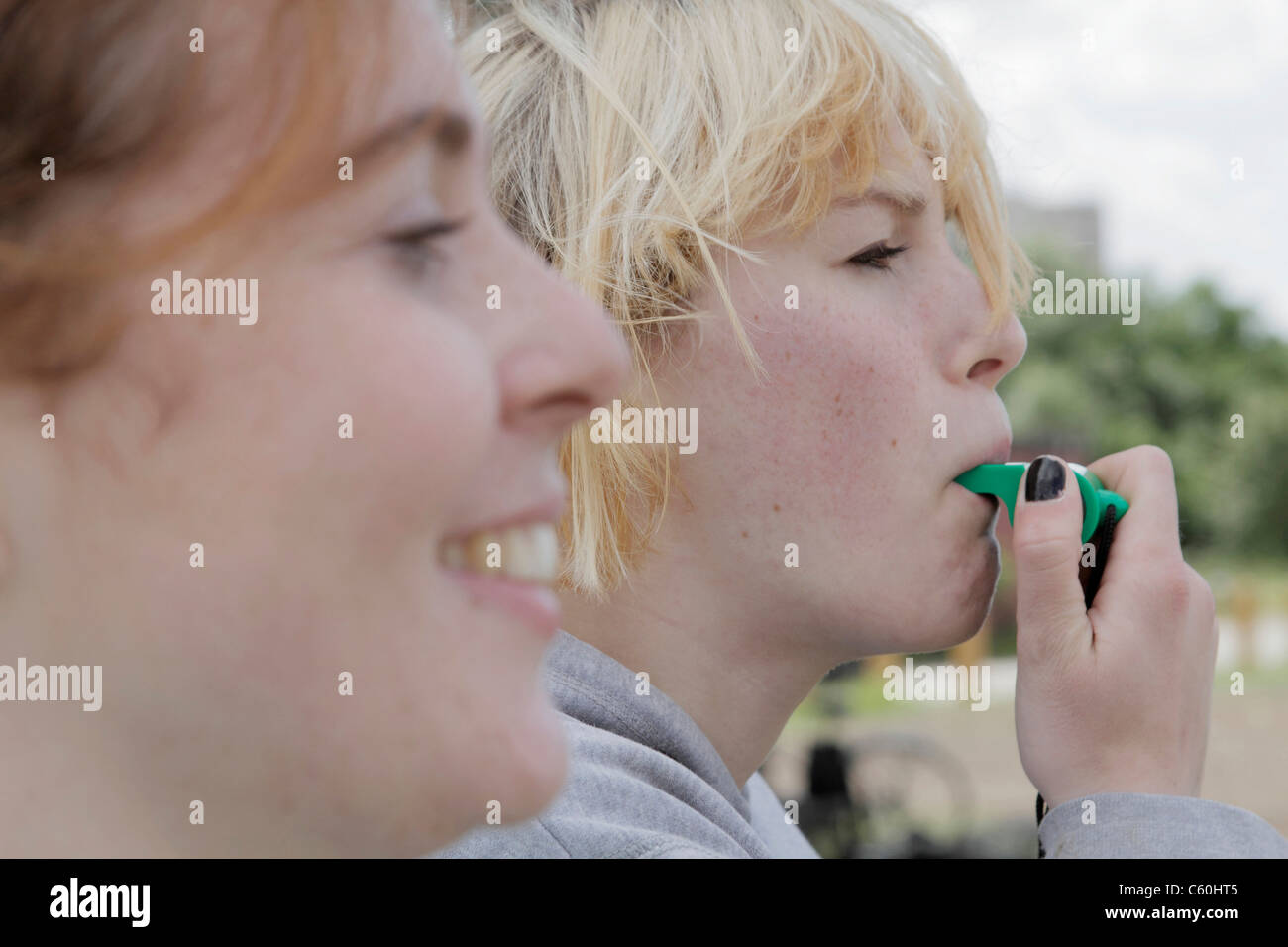 Whistle Blowing Stock Photos & Whistle Blowing Stock Images - Alamy