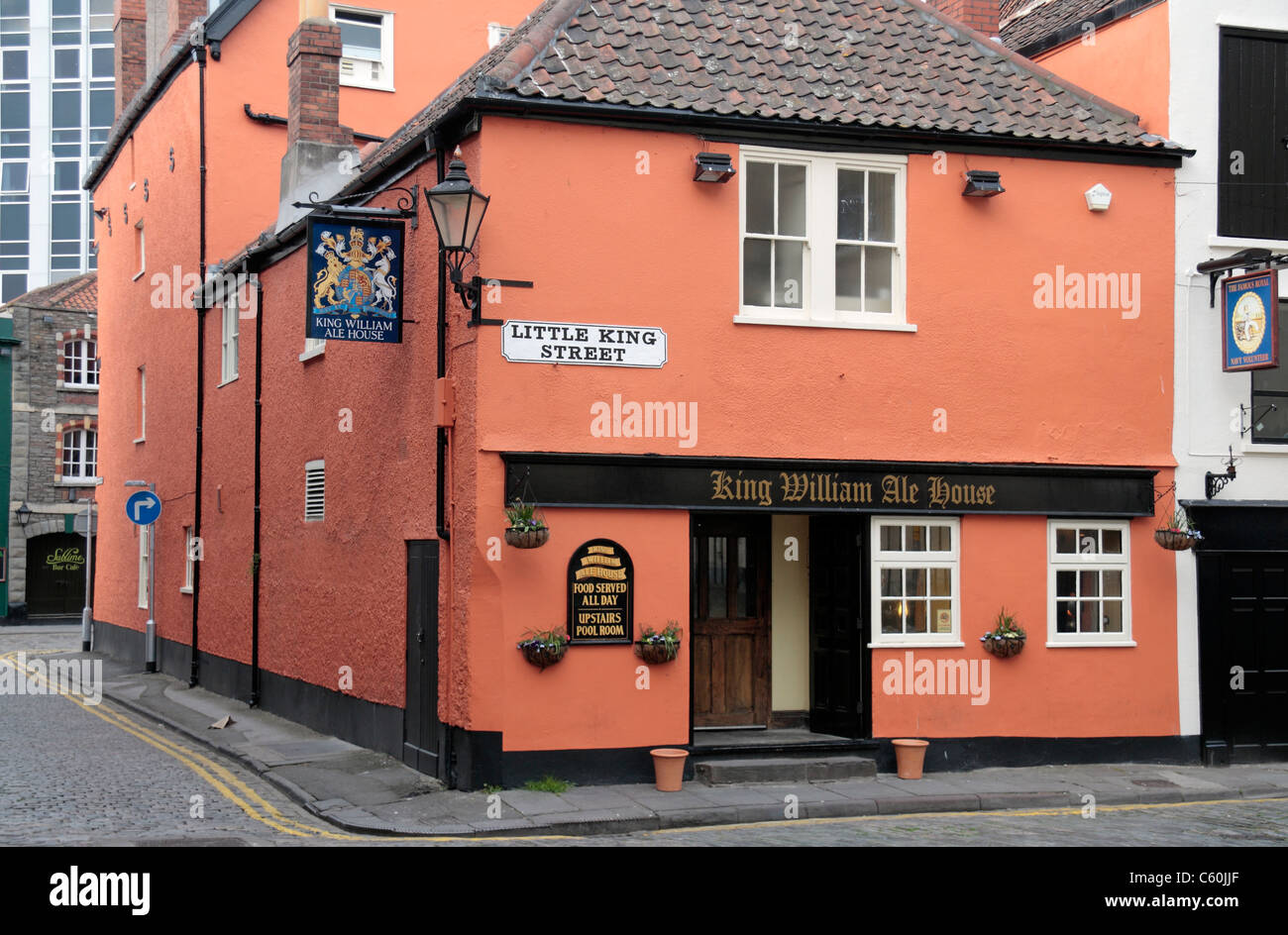 The rear entrance to King William Ale House on Little King Street ...