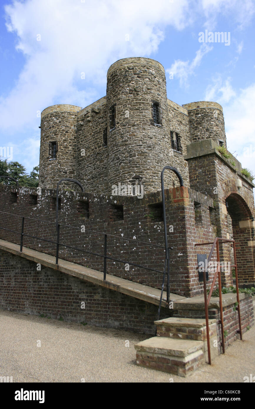 The Ypres tower, Rye castle, East Sussex, Rye Stock Photo - Alamy
