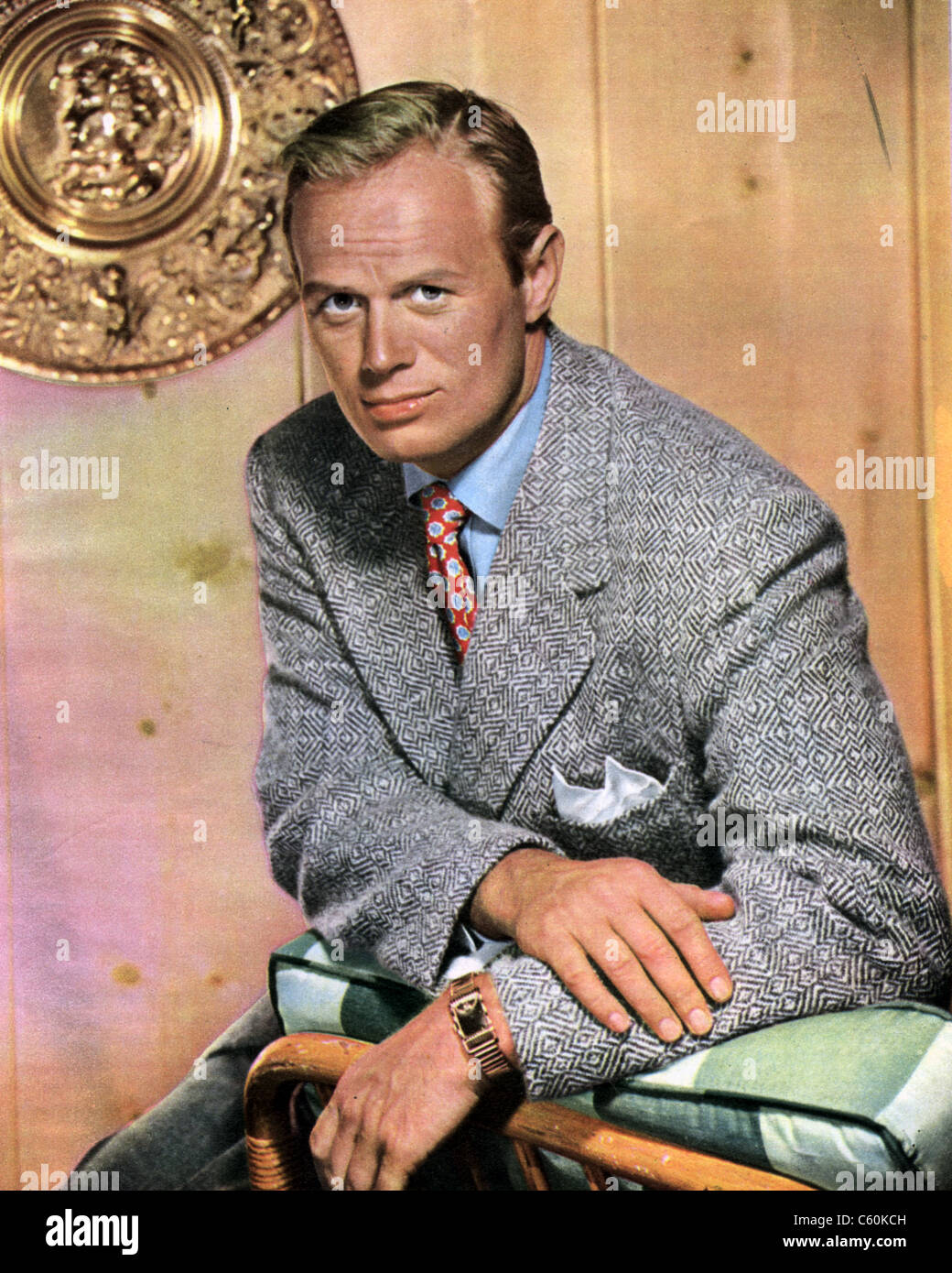RICHARD WIDMARK (1914-2008) US stage and film actor about 1950 Stock ...