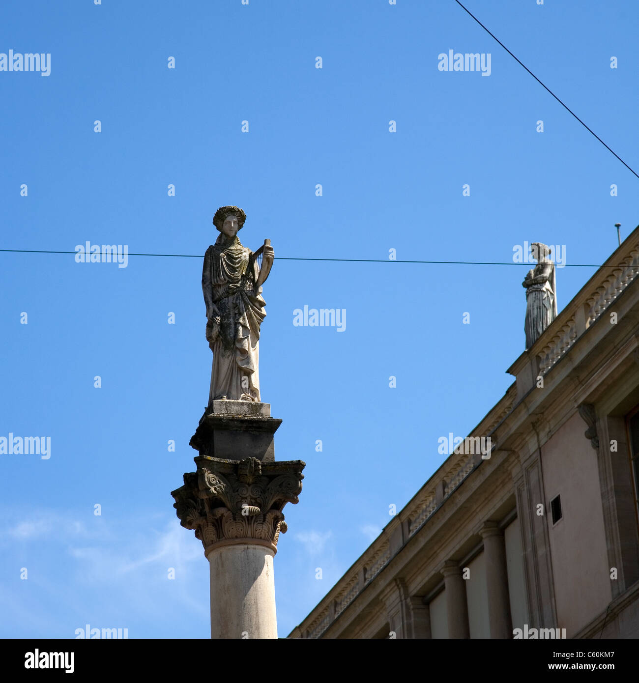 Conservatoire de musique de Genève at Place de Neuve - Statue detail ...