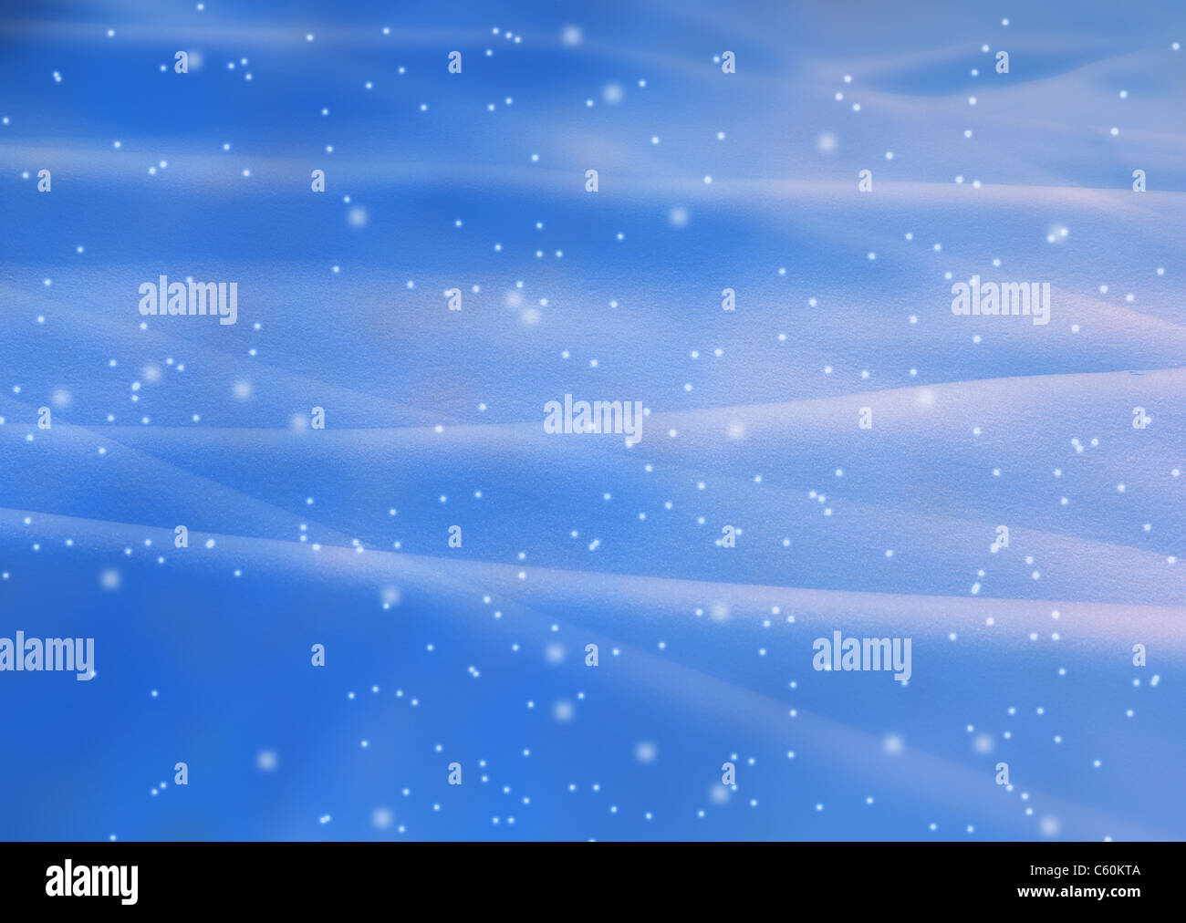 Snow falling on snow field Stock Photo - Alamy