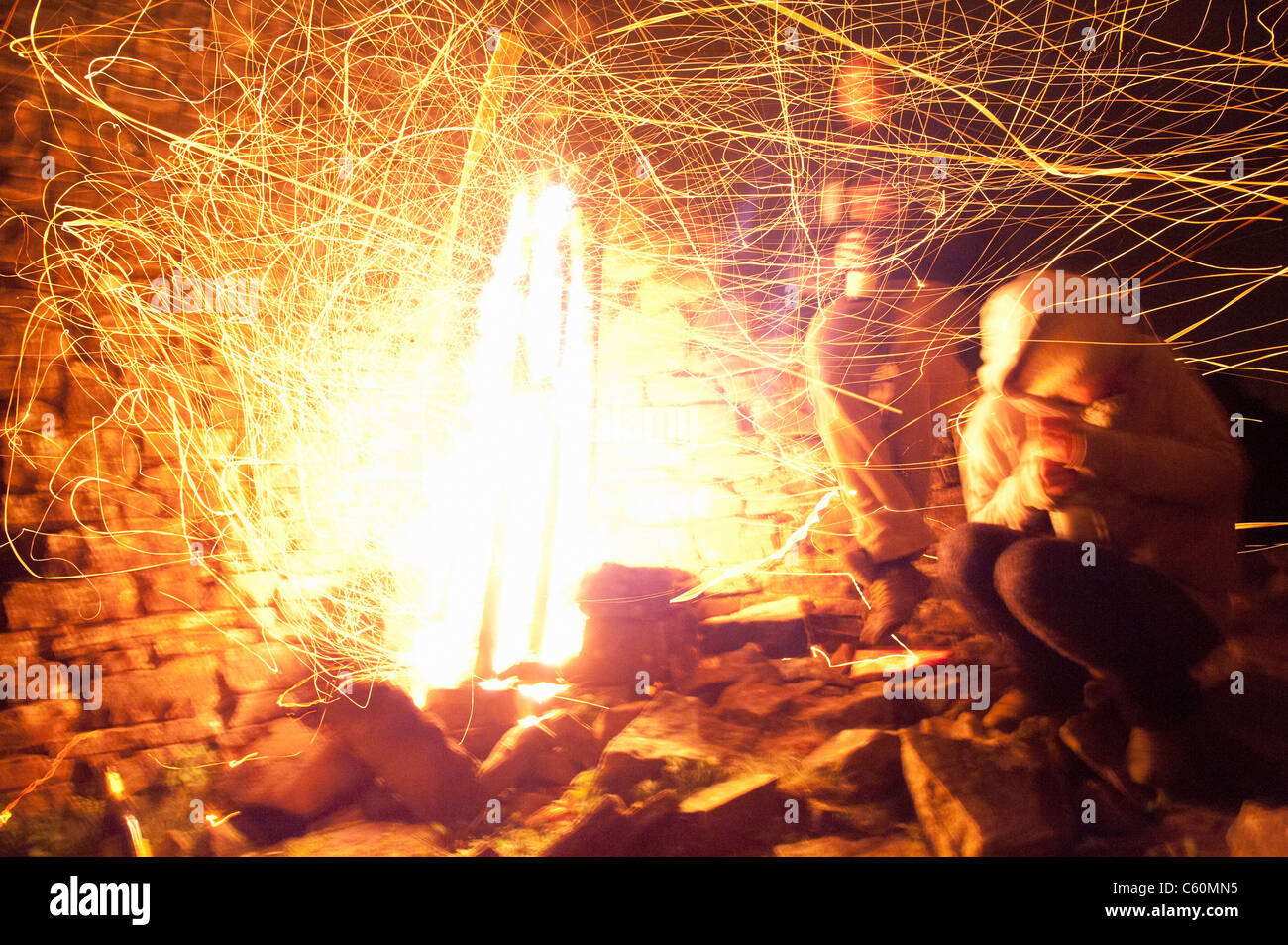 Campfire explosion hi-res stock photography and images - Alamy