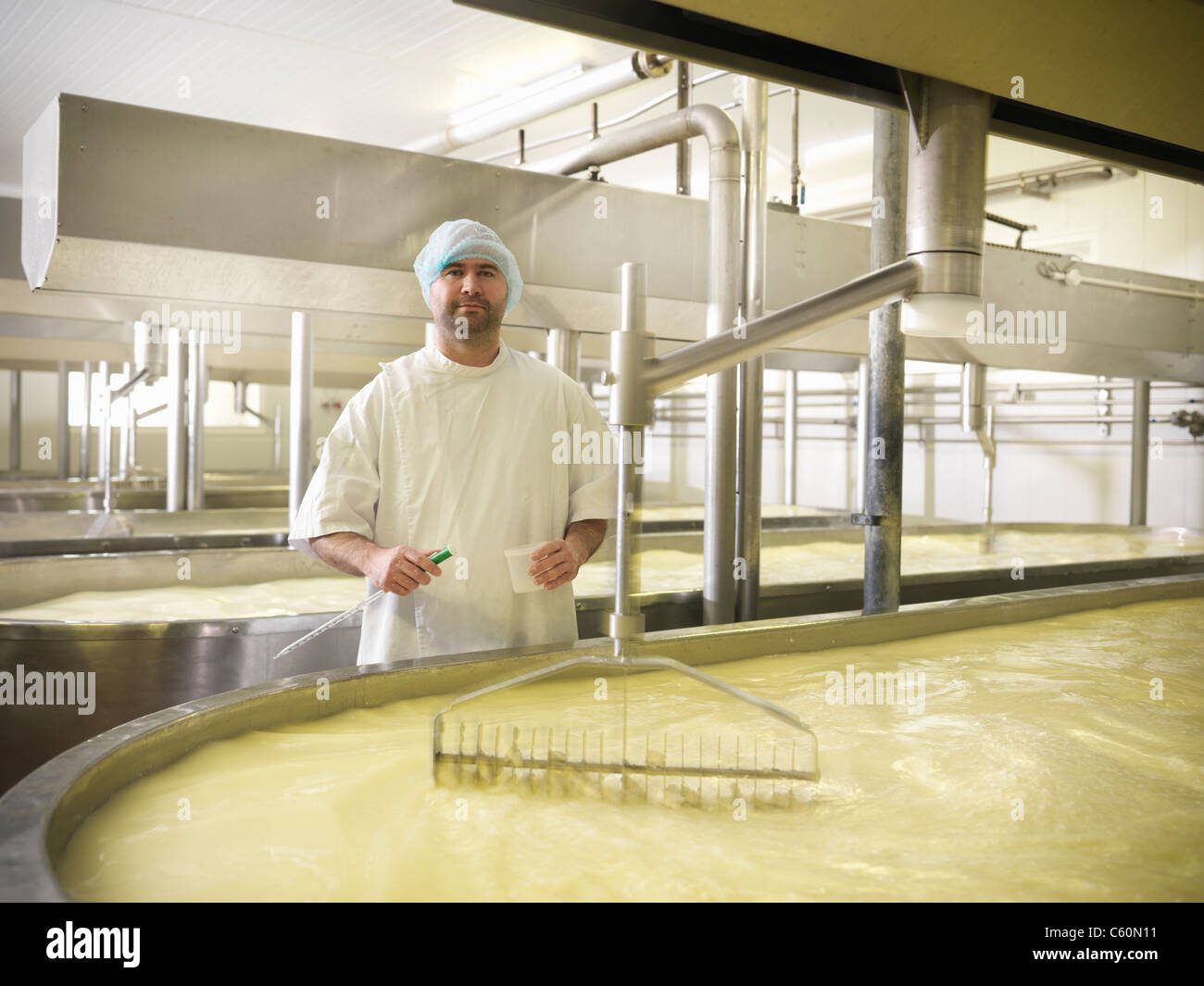 Milk beverage testing hi-res stock photography and images - Alamy