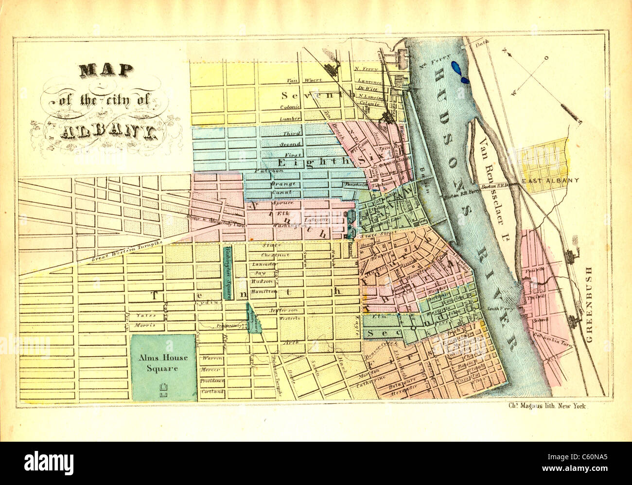 Map of new albany hi-res stock photography and images - Alamy