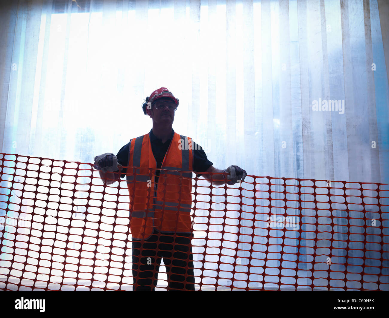 Net mesh building construction site netting hi-res stock photography ...