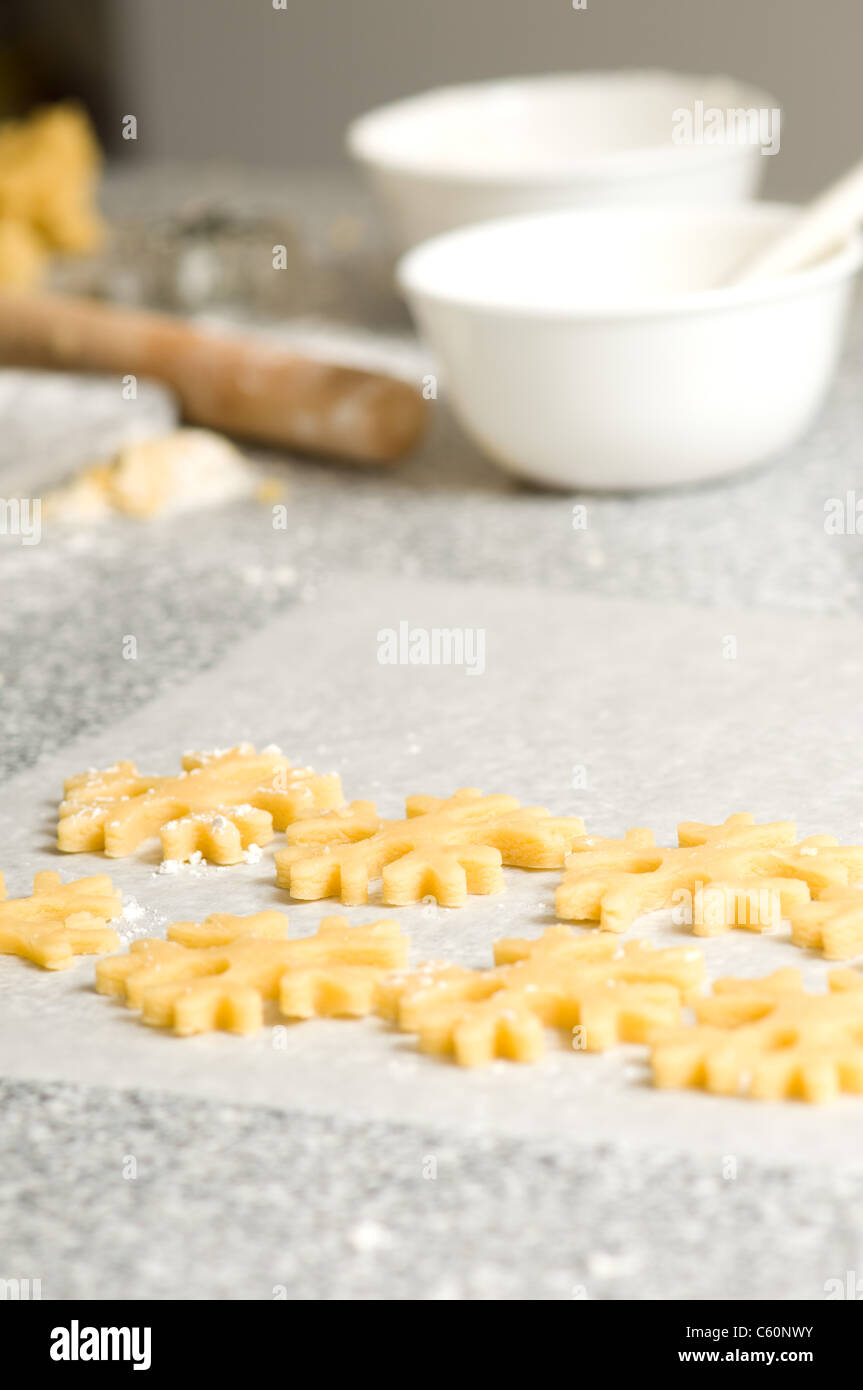 cookies on backing paper before backing back ground with backing props ...