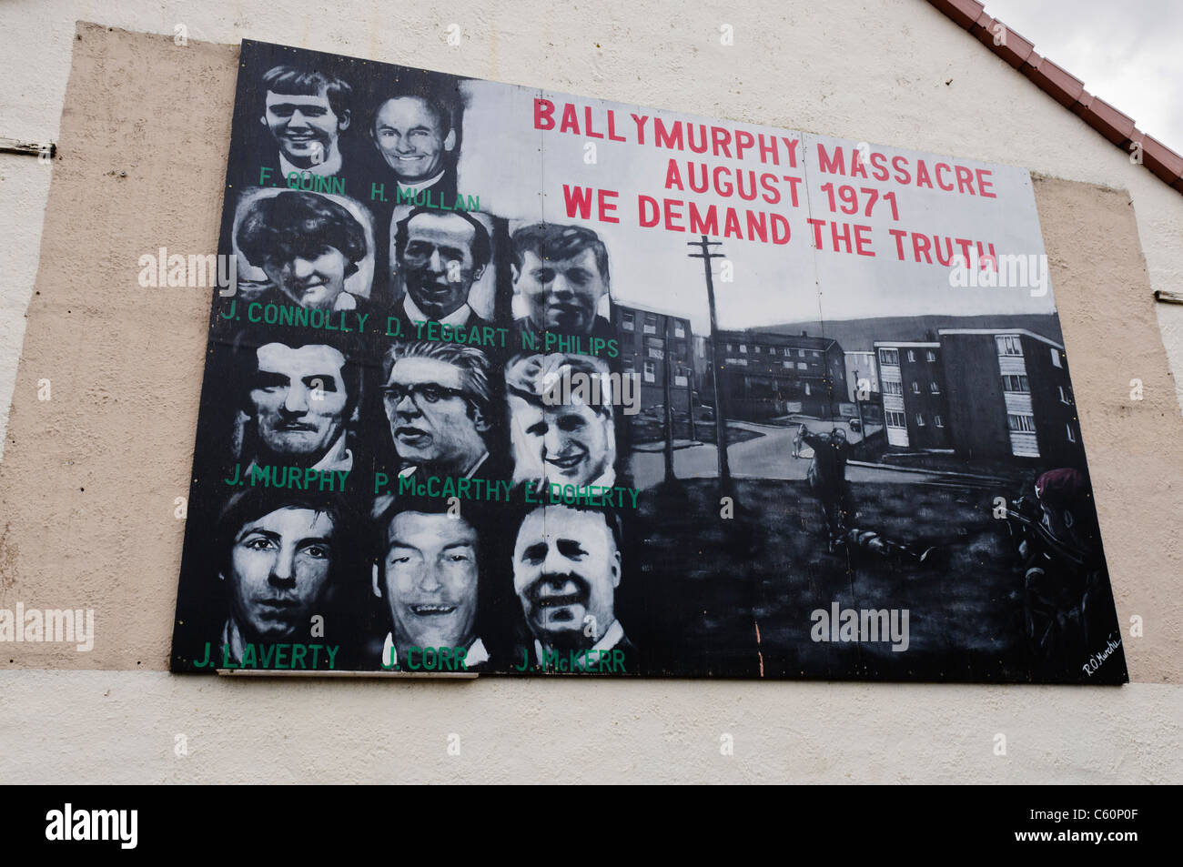 Ballymurphy massacre mural hi-res stock photography and images - Alamy