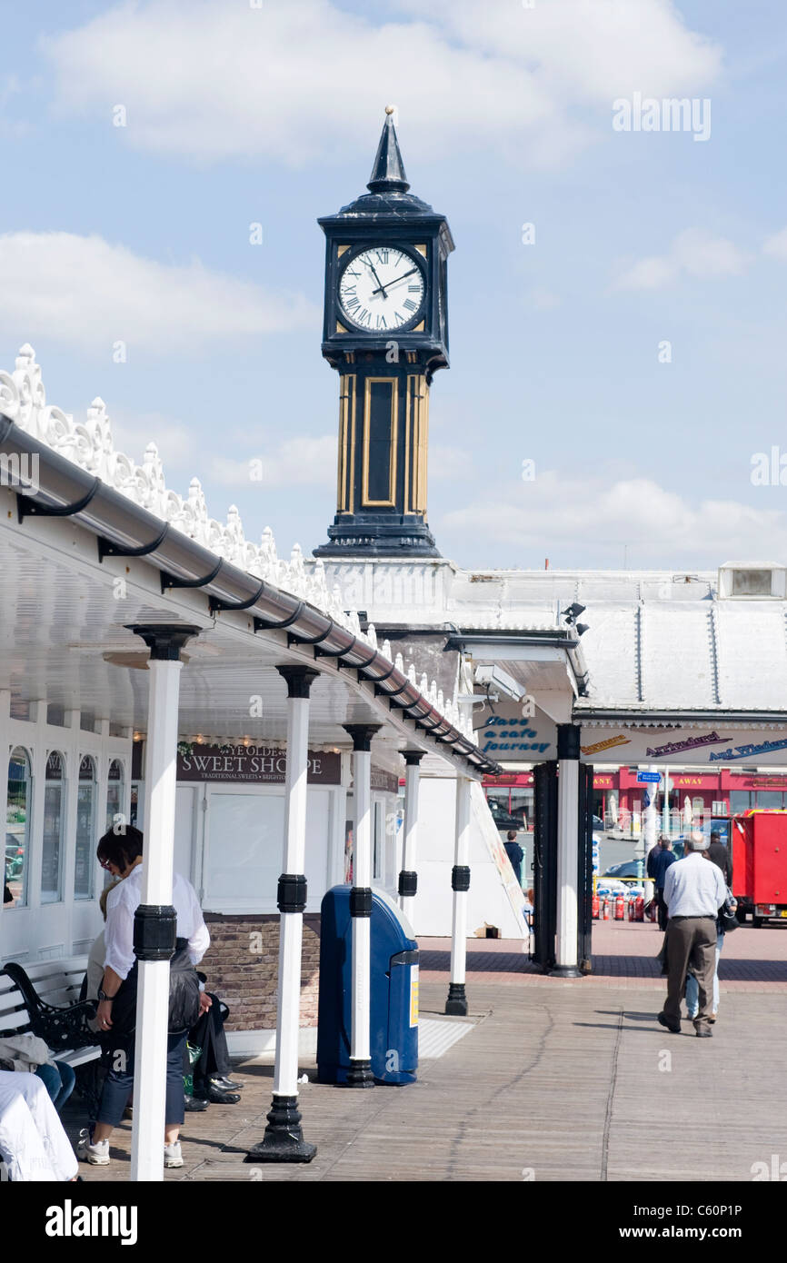 Brighton Marine Palace Pier East Sussex promenade & clock tower built ...