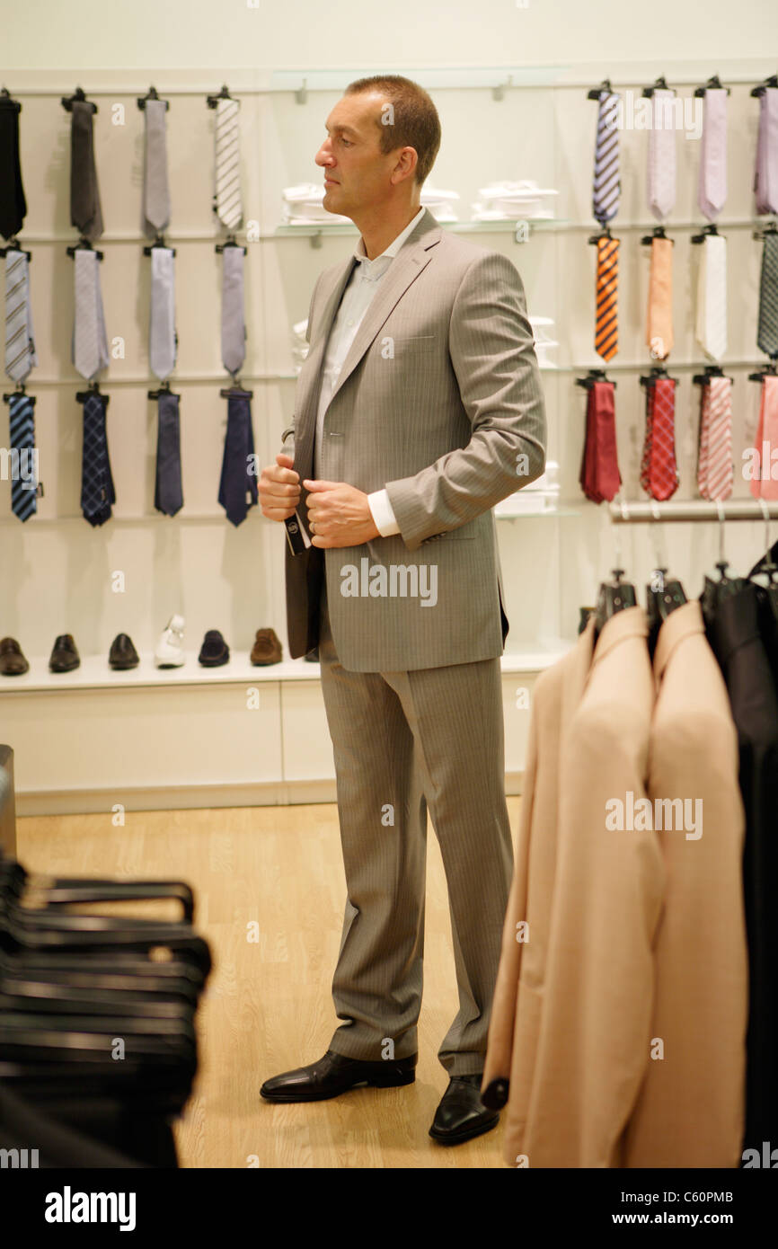 Man shopping suit Stock Photo - Alamy
