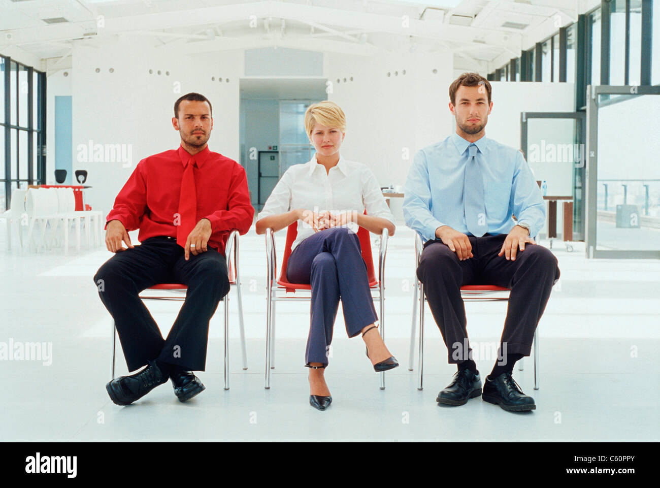 Business people sitting in office Stock Photo - Alamy