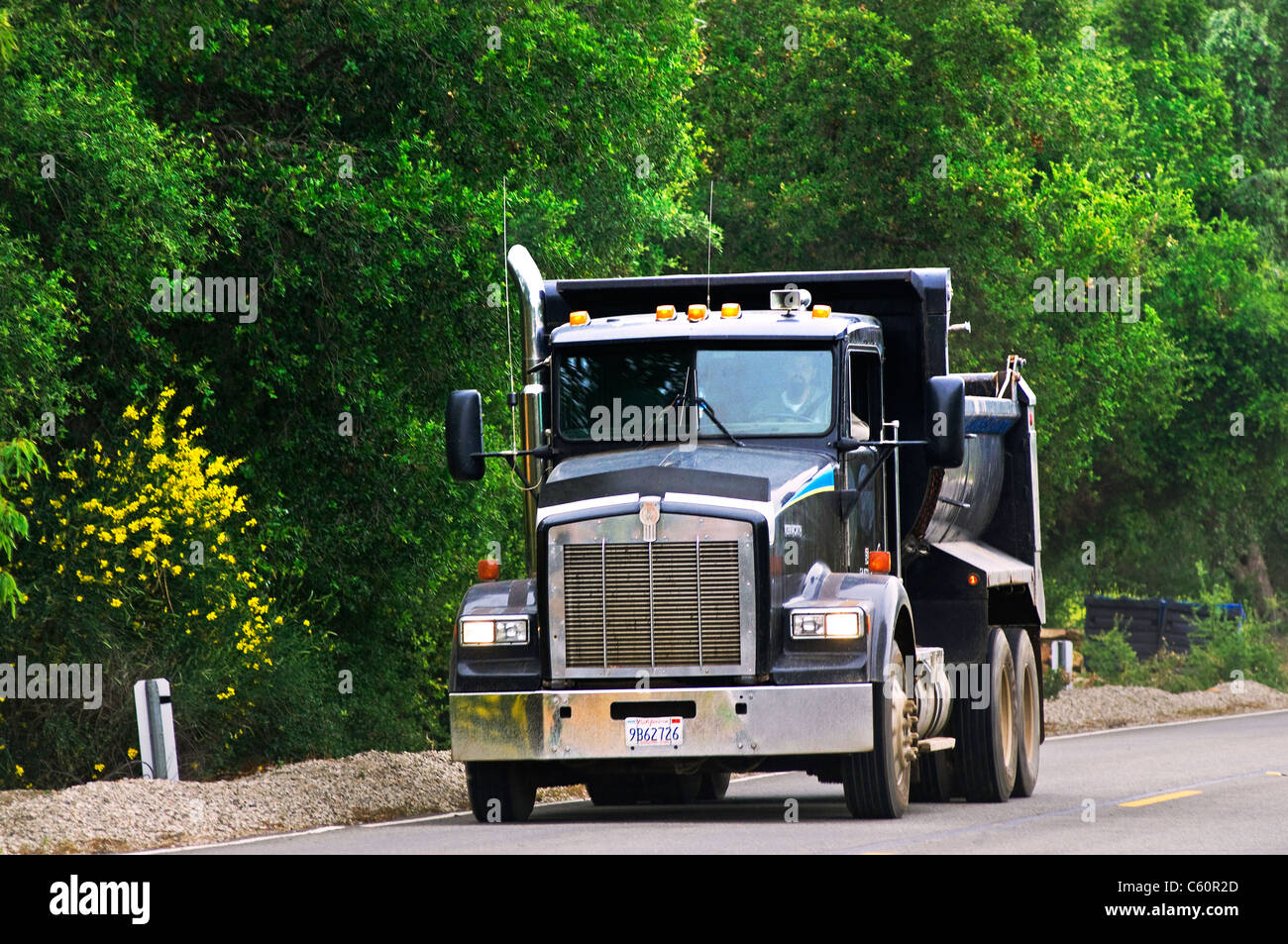 dump truck speeding Stock Photo - Alamy dump truck speeding Stock Photo - Alamy